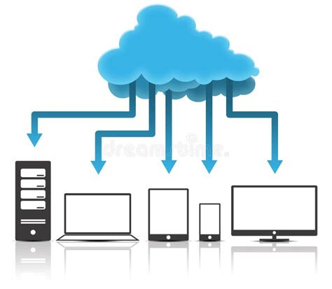 cloud computing concept stock vector illustration of inspiration