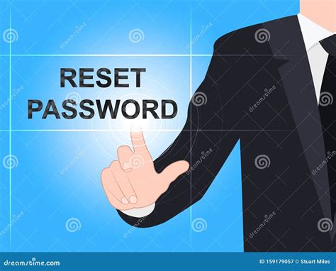 Reset Password Globe To Redo Security Of Pc 3d Illustration Stock Image