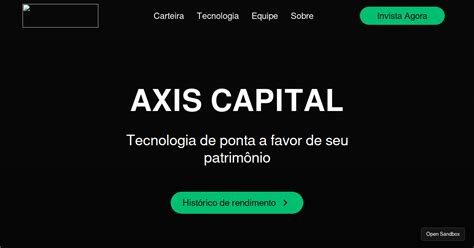 Axis Website Codesandbox
