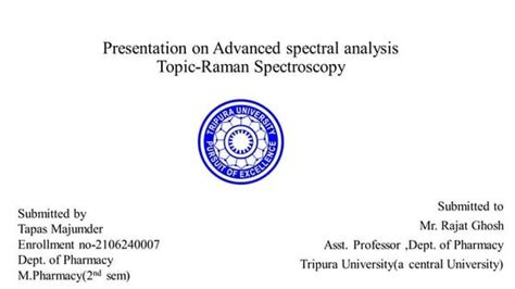 Advanced Spectral Analysis Raman Spectroscopy 1docx