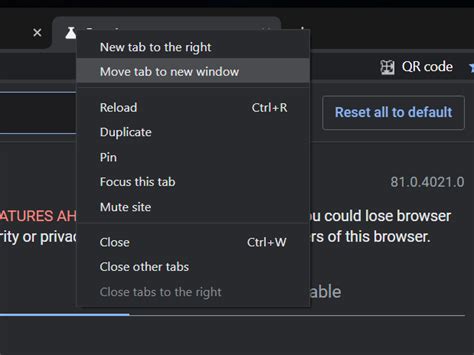 microsoft is sharing edge s move tab to new window feature with chrome