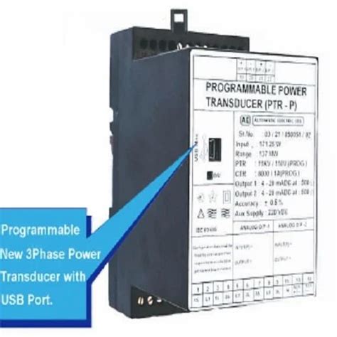 Programmable Power Transducer 3 Phase Transducer Watt Var Va At Best Price In Mumbai