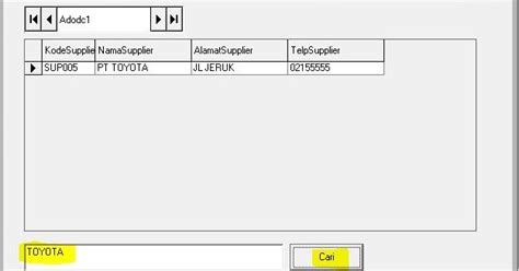 Vb 60 Cara Membuat Form Pencarian Data Di Datagrid Jnm Javanet Media
