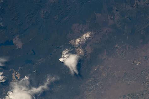 Three Sisters Mount Jefferson And Mount Hood On July 28 From The Iss