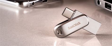 Sandisk Ultra Dual Drive Luxe Usb Type C Flash Drive Silver Gb Y Sdddc G I