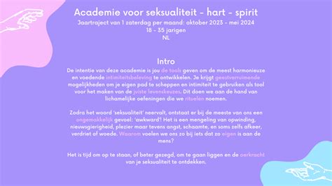 Traject Academy For Sex Heart Spirit Neoza Goffin