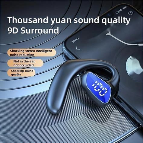 Single Ear Hook Earbud Bluetooth Headphones Single Air Conduction