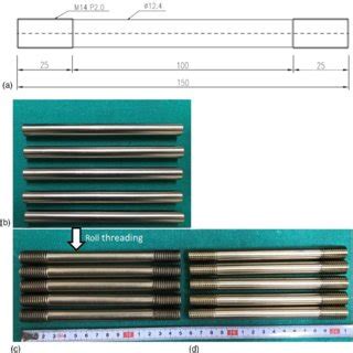 Schematic Drawing And Photographs Of Bar Specimens A Drawing B Download Scientific