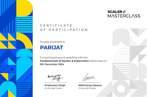 Certificate Fundamentals Of Docker And Kubernetes Parijat Pathak