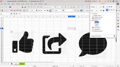 SETTING THE BACKGROUND POSITION ON THE SHEET LIBREOFFICE CALC LibreOffice