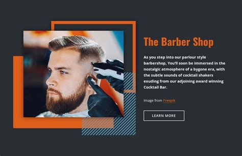 the barber shop css template by nicepage