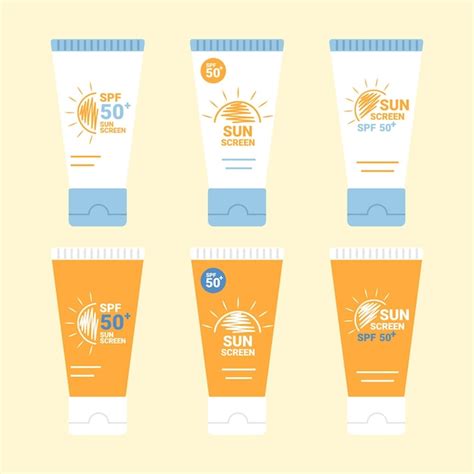 Premium Vector Tubes With Sunscreen Product Spf Summer Skincare Product Design Variations