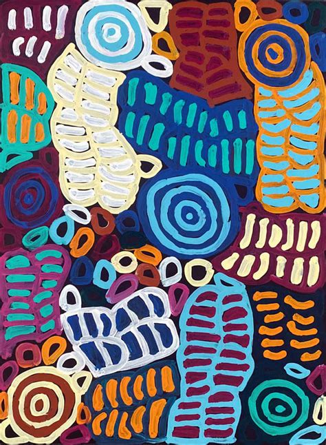 My Mothers Country By Dora Mbitjana 60cm X 45cm Multicolour