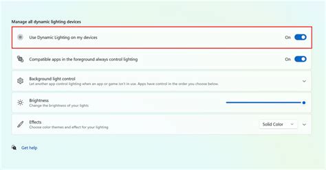 How To Enable Dynamic Lighting In Windows 11