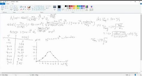 solved a make an accurate graph of the maxwell speed distribution