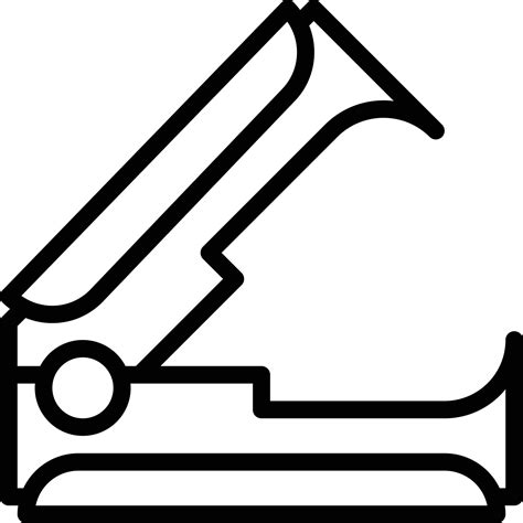 Staple Remover Stationery Tool Outline Icon 14243710 Vector Art At Vecteezy