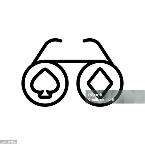 안경 아이콘 얇은 선 스타일 벡터 일러스트 레이 션 그래픽 디자인 검은색에 대한 스톡 벡터 아트 및 기타 이미지 검은색 고립 색상 눈 신체 부분 Istock