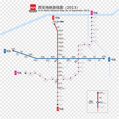Xi An Xianyang Linha De Transporte Rápido Xi An Metro Rota ângulo