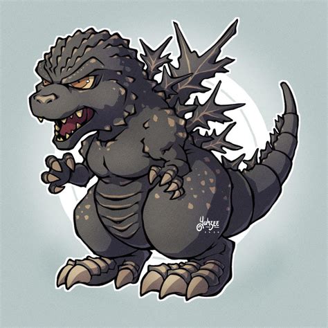 Chibi Godzilla 2023 By Yahzeeskellington On Deviantart
