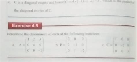 Exercise 45 Determine The Determinant Of Studyx