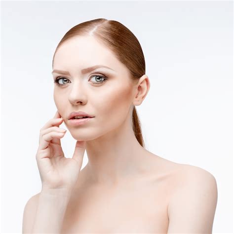 Premium Photo Beautiful Woman With Clean Fresh Skin
