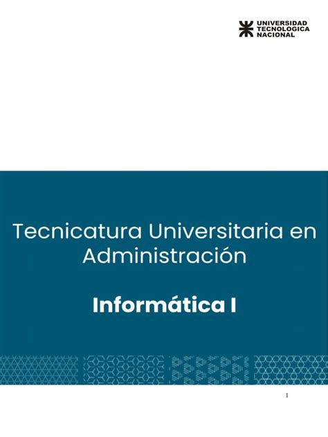 Informatica Unidad 1 Utn Pdf Web Semántica Red Mundial