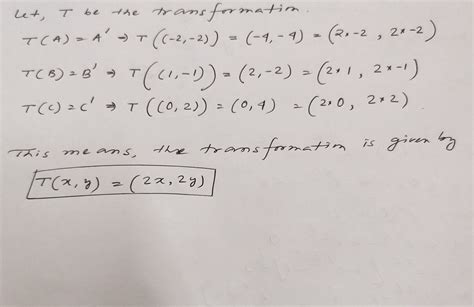 [solved] identify the size transformation mapping abc to a b c hint