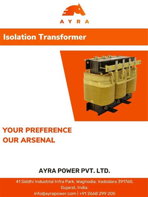Three Phase Isolation Transformer In Vadodara तीन फेज वाला आइसोलेशन