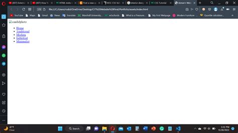 Solved Why Will My Stylesheet Not Reflect On The Browser