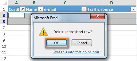 maneiras fáceis e rápidas de remover blank fileira no Excel
