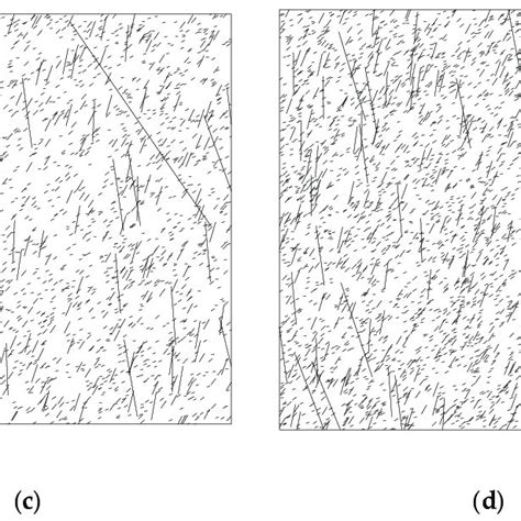 Four Fractal Discrete Fracture Networks With Different Fractal