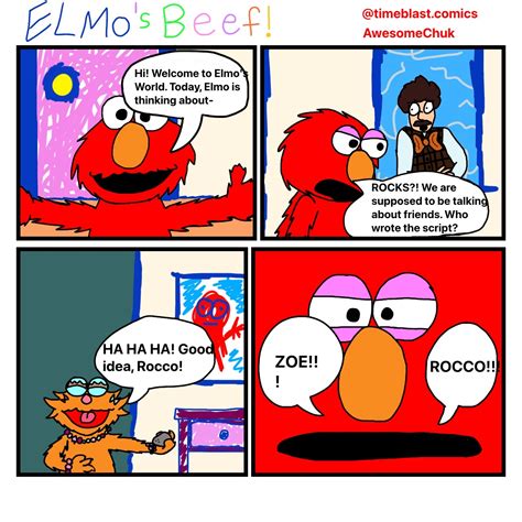 Elmo Vs Rocco Comic Strip By Awesomechuk28 On Deviantart