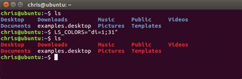 How To Change The Colors Of Directories And Files In The Ls Command