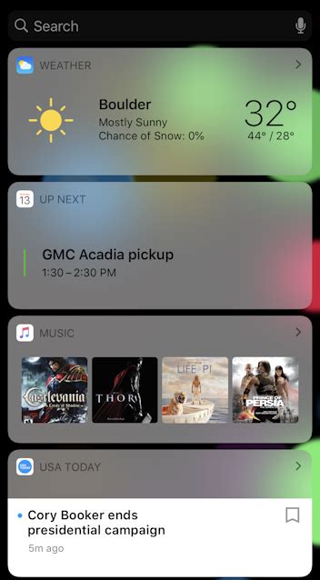 Customize My Ios 13 Iphone “today View” Widgets