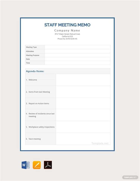 Free Meeting Memo Templates To Edit Online And Print