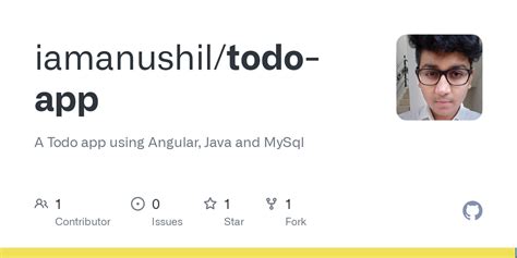GitHub Iamanushil Todo App A Todo App Using Angular Java And MySql