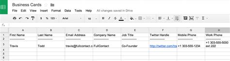 Scan Business Cards Into Excel Spreadsheet — Db