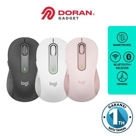 Jual Logitech Signature M L Mouse Wireless Bluetooth Silent Full Size Mouse Wireless