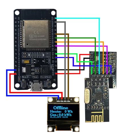 Compact And Efficient Opendtu Esp32 Nrf24l01 Cable Display Module Stay Connected Real Time