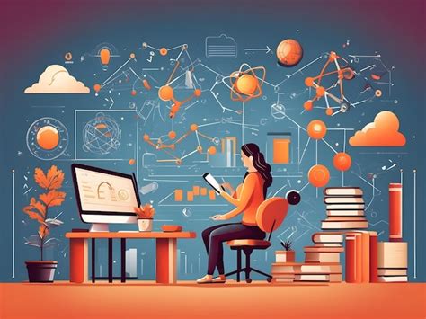 Premium Photo Flat Illustration Of Data Analysis