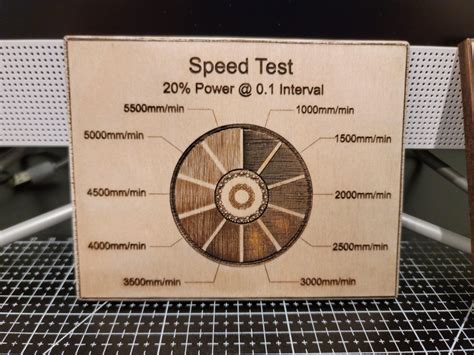 Custom Material Test Array Set Finished Rlasercutting