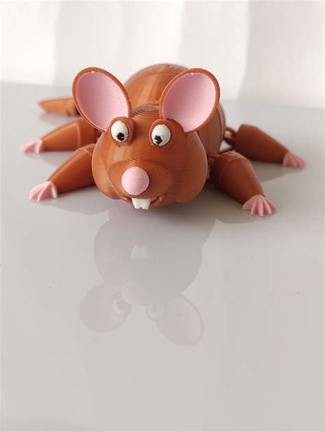 🐁 Cute Flexi Mouse・free Stl File For 3d Printing・cults