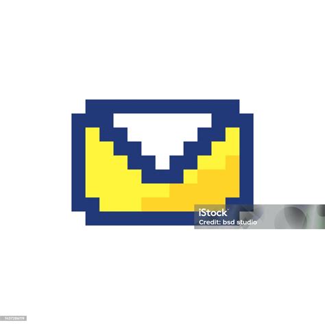 Unread Message Pixelated Rgb Color Ui Icon Stock Illustration Download Image Now Pixel Art