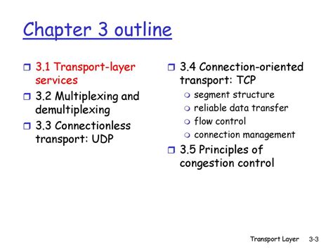 Chapter 3 Transport Layer Ppt Download