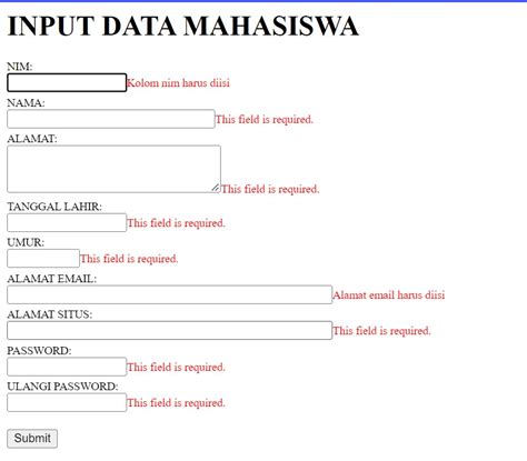 tugas 6 membuat form validasi dengan jquery