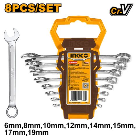 Ingco Hkspa1088 Combination Spanner Set 6 19mm At ₹ 523 3 Set Spanner