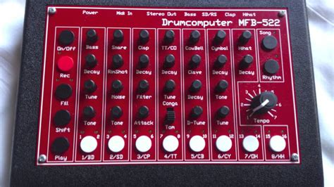 Drumcomputer Mfb 522 Etude Vol9 20130316 Youtube