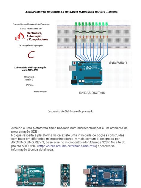 laboratorio arduino parte 1v02 pdf arduino engenharia da computação