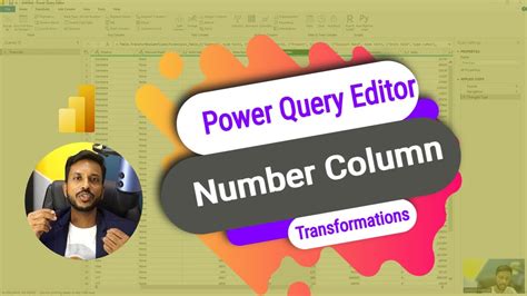 Power Query Editor Number Column Transformations Youtube