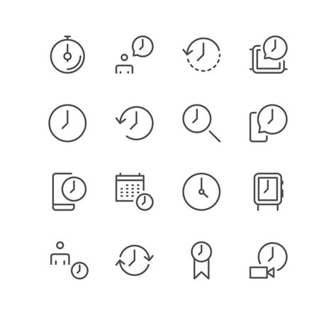 Timer And Clock Icon Outline And Linear Vector 13783650 Vector Art At Vecteezy